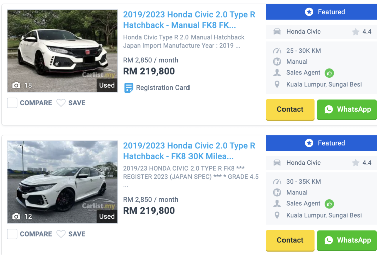 值得入手的性能车：Honda Civic Type R FK8！大约 RM220,000 买到，2.0L VTEC Turbo + 6MT 手排！ - AUTO123
